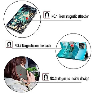 Domintell Galaxy S9 + Plus/G965 Moon Painted Wallet Case,[Card Slots] PU Leather Wallet Protection Case Magnetic Stand Flip Case Cover for Samsung Galaxy S9 + Plus Wrist Starp