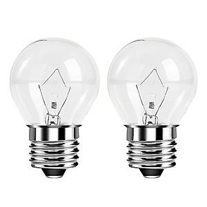 Appliance Oven Light Bulb 40W for Refrigerator Over Hood Stove Microwave Replacement Bulb High Temperature Resistant A15 Incandescent E26 Medium Base 120V Soft White Pack of 2…