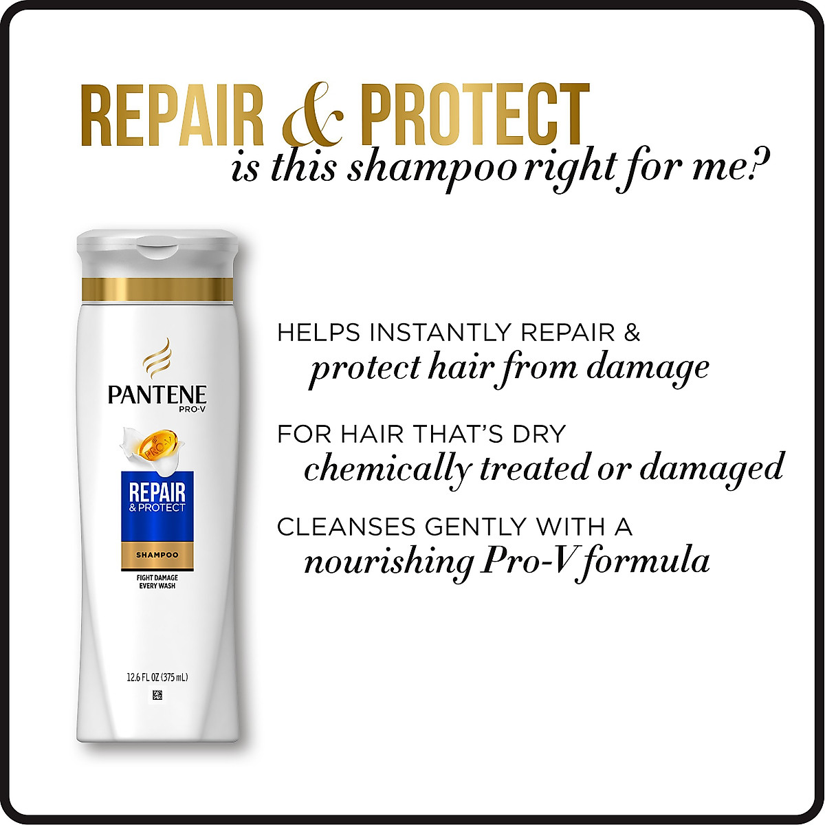 Pantene Pro-V Repair and Protect Shampoo, 30.4 oz