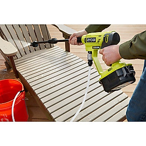 RYOBI RY120352K ONE+ 18-Volt 320 PSI 0.8 GPM Cold Water Cordless Power Cleaner - 4.0 Ah Battery and Charger Included
