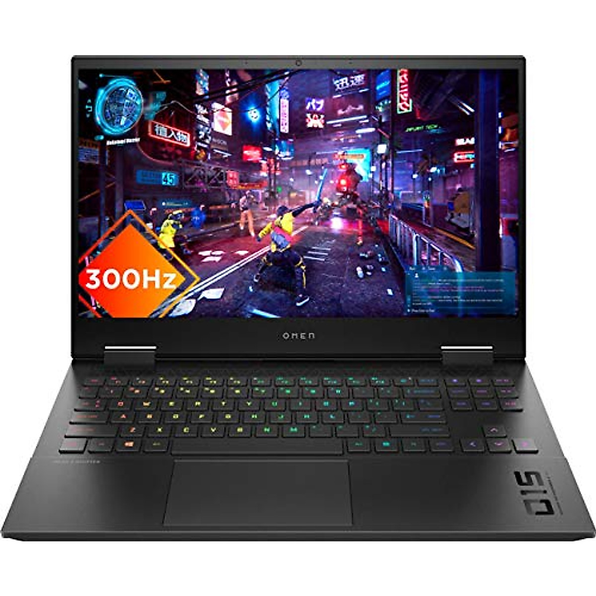 HP OMEN 15-ek1013dx 15.6" Full HD 300Hz Gaming Notebook Computer, Intel Core i7-10750H 2.6GHz, 16GB RAM, 512GB SSD, NVIDIA GeForce RTX 3070 Max-Q 8GB, Windows 10 Home, Free Upgrade to Windows 11