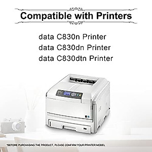 MANDBOY Compatible Replacement for OKI C830 44059111 Toner-Cartridge (Cyan), Work with Data C830dn C830dtn C830n Printer Cartridge, 1-Pack