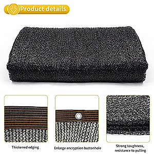 30% Shade Cloth Garden Shade Mesh Net with Grommets - Sun Shade Cover for Pergola, Patio Plants, Greenhouse, Chicken Coop, Outdoor (6.5Ft x 13Ft)