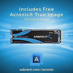 SABRENT 512GB Rocket NVMe PCIe M.2 2280 Internal SSD High Performance Solid State Drive (SB-ROCKET-512)