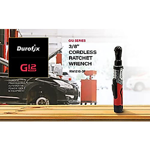 Durofix RW1210-32 G12 Series 12V Cordless Li-ion 3/8” 65 ft-lbs. Brushless Ratchet Wrench Tool Kit with 2 Batteries and Canvas Bag