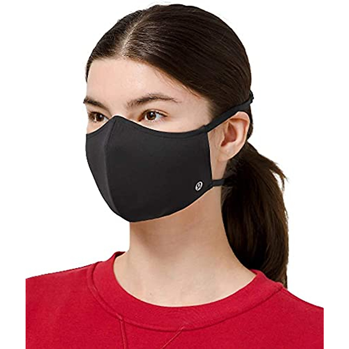 Lululemon Athletica Double Strap Face Mask (Black), One Size