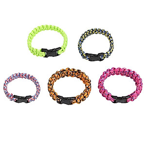 Adjustable Length Paracord Jig Bracelet Maker Wooden Frame-Paracord Braiding Weaving Craft Tool Kit, Wristband Maker