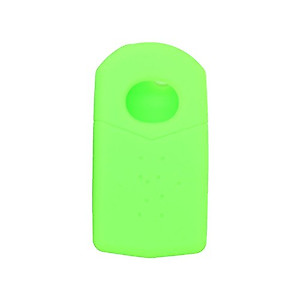SEGADEN Silicone Cover Protector Case Holder Skin Jacket Compatible with MAZDA 3 Button Flip Remote Key Fob CV9530 Light Green