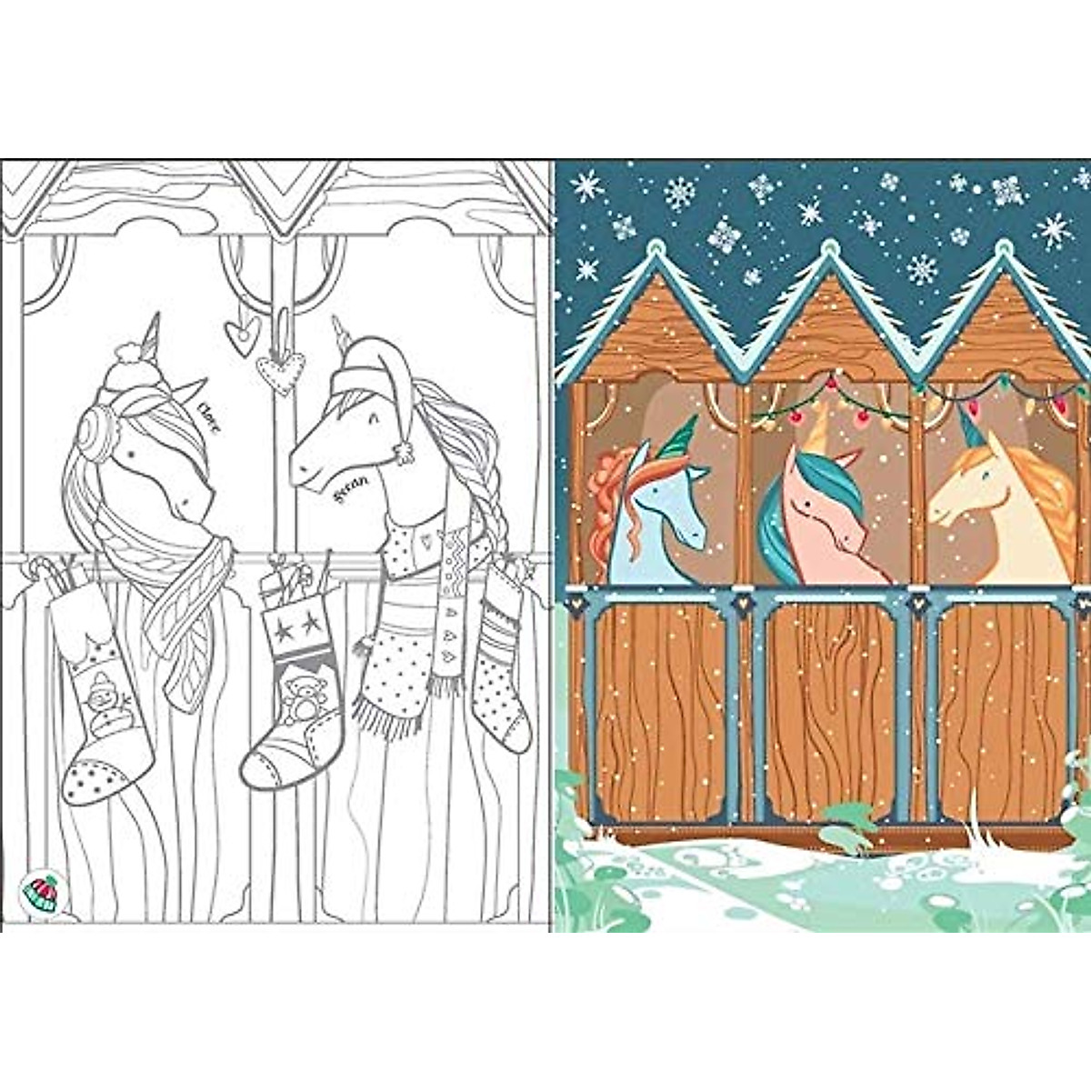 Usborne Little Transfer Book : Unicorns with over 600 transfers