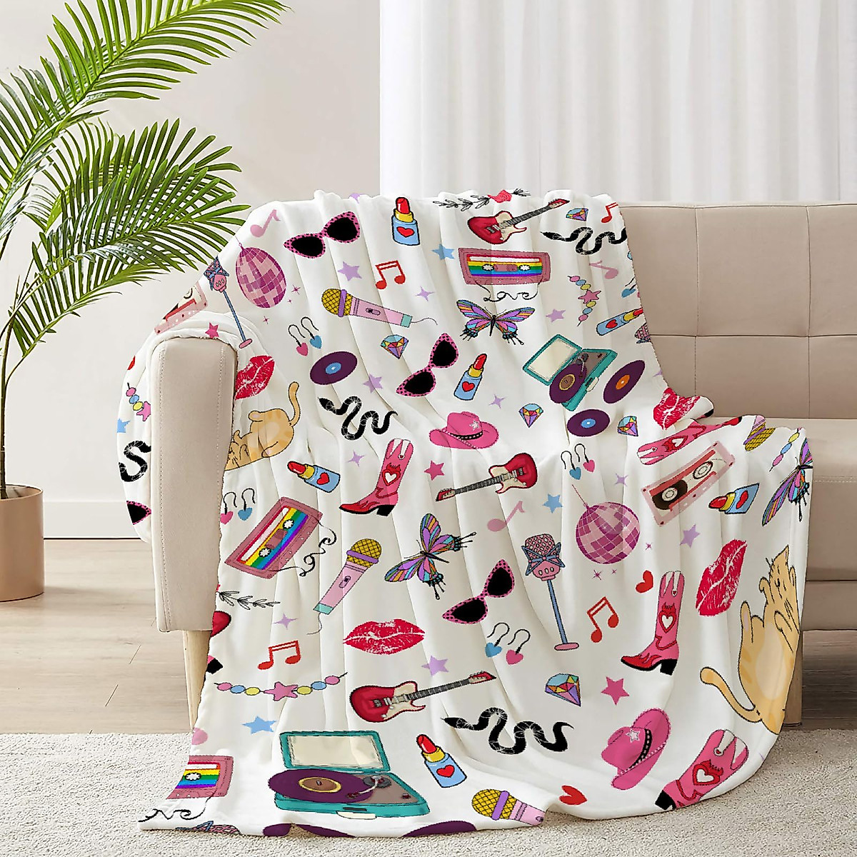 Gifts for Women Girls Blanket for Men Boys Throw Blanket for Kids Birthday Super Soft Flannel Lightweight Comfy Bedding Blankets for Sofa Couch for Bed Camping and Travel-40x50 Inches