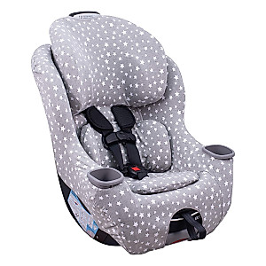 JYOKO Kids Cover Liner for car seat Compatible with Graco Extend2fit, 100% Cotton Made (White Star)