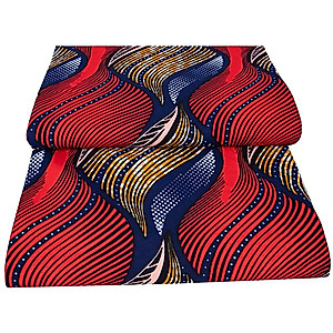 HollandaisWax African Fabric 6 Yard Printed Wax Cloth African Ankara Fabric DIY Party Dress 24FS1545