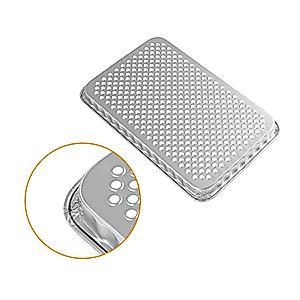 16.5 x 11.5 Inch Disposable Aluminum Foil Pans Use on BBQ or Indoor Hot Plate, Aluminum Sheet Pans for Cooking, Baking, Heating -Protect Cooking Grate Heavy Duty Grill Topper 10 Pack