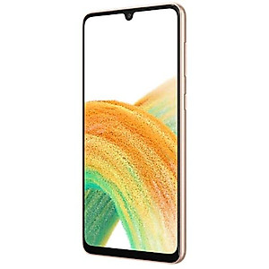 SAMSUNG Galaxy A33 5G Dual A336E 128GB 8GB RAM Factory Unlocked (GSM Only | No CDMA - not Compatible with Verizon/Sprint) - Awesome Peach