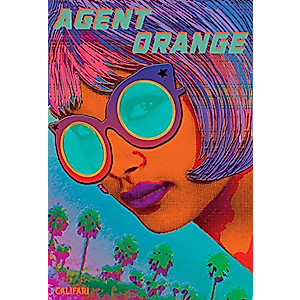 Califari Agent Orange- Vivid Strain Art Wall Poster, Decor for a Home, Dorm, Dispensary, Store, or Smoke Shop - 13" x 19" Lithograph Print