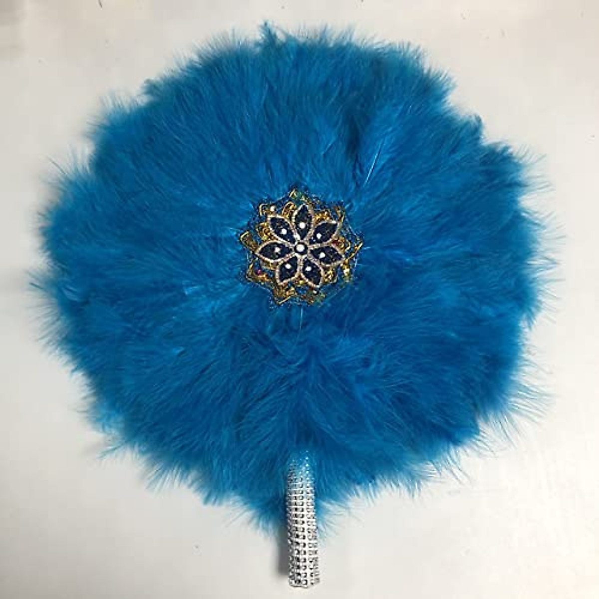 African DIY Custom Wedding Feather Fans Dance Lace Fan Bride Hand Fan Photo Props Luxury Wedding Party Favors