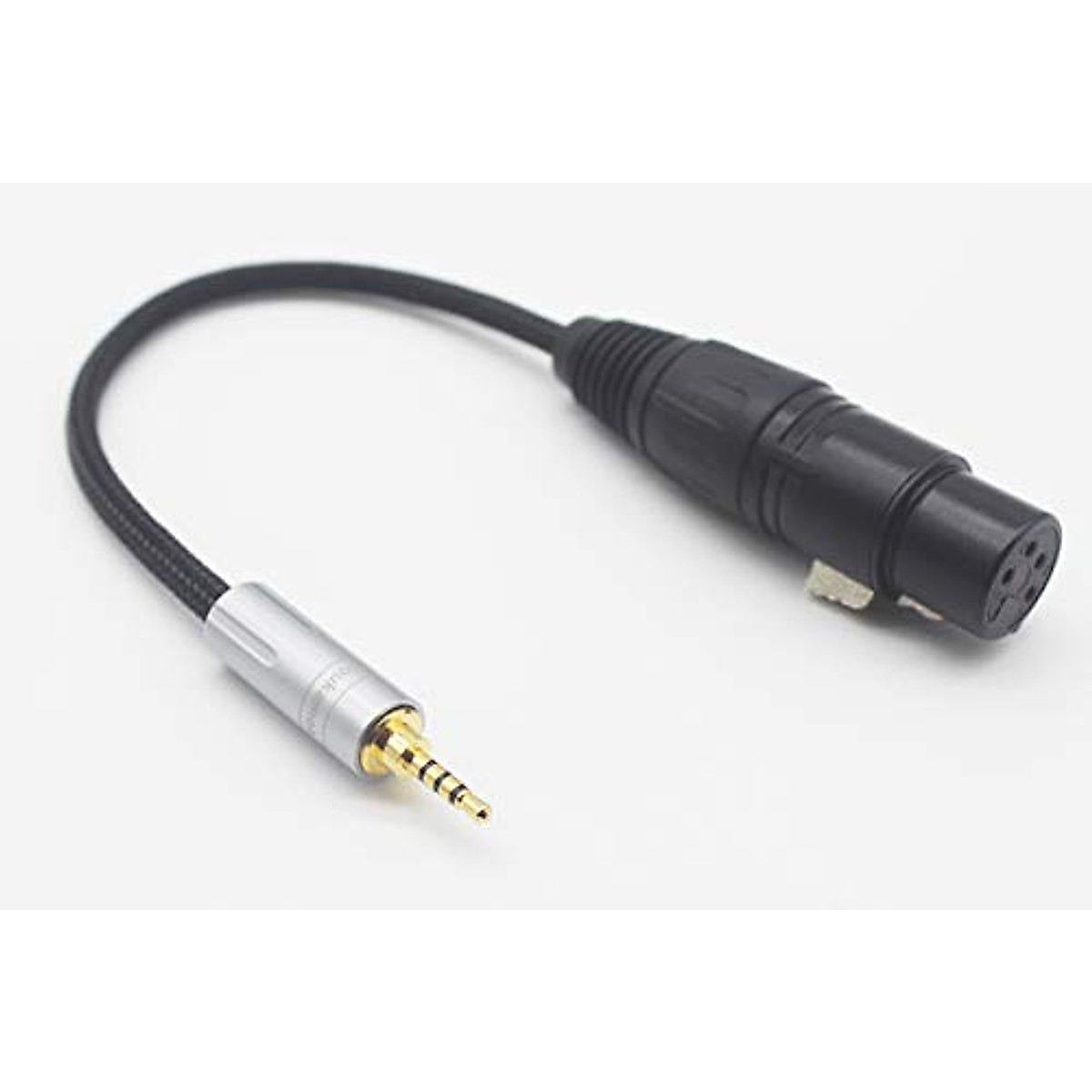 Youkamoo 2.5mm to 4 pin XLR Female Balanced Headphone Audio Headphone 8 Core Silver Plated Adapter Cable 15CM for AK240 AK380 AK320 DP-X1 X5III XDP-300R