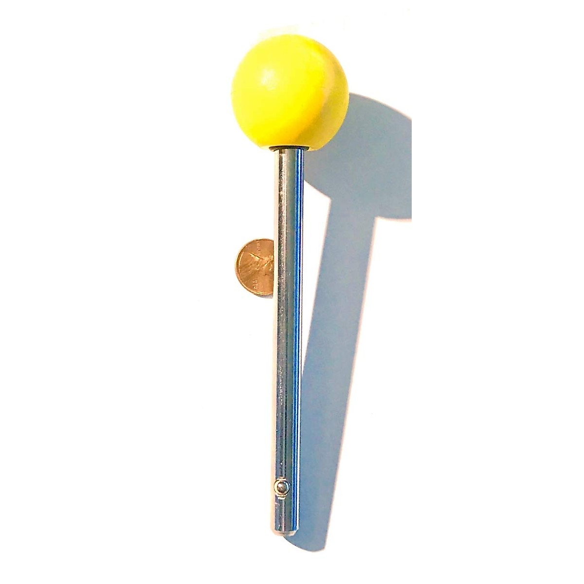 SB Distribution Ltd. Pin, Tensile - Universal Weight Stack Replacement SELECTOR Key - 3/8" Diameter | 3-1/4 | Designer Yellow Round Knob - Chrome Plated Steel Shaft | by SBD