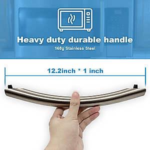 Microwave Door Handle Replacement for Samsung SMH1816S/XAA MC17F808KDT SMH1926S ME18H704SFS DE94-02933A ME16H702SES DE94-04313F DE94-04309A/B DE64-02522A