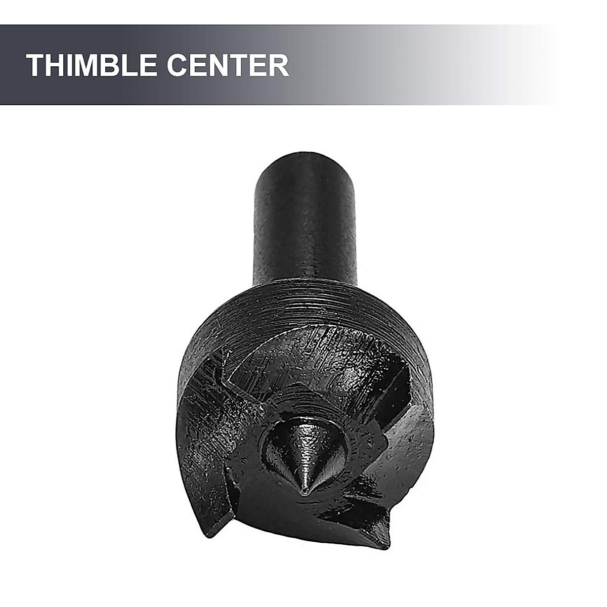 iayokocc Wood Lathe Turning Spur Cup Center, Thimble Drill Bit Live Center, Mini Lathe Machine Drill Chuck, Plum Blossom Thimble Drill Bit for Woodworking