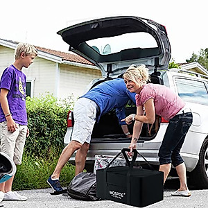 MOSPDE Grill Carry Bag Fits for Weber Q1200 Q1000 Propane Gas Grill, Portable Grill Carrying Bag for Q1400 Electric Grill, 600D Heavy Duty Water-Resistant Griddle Carry Bag for Camping and Barbecue