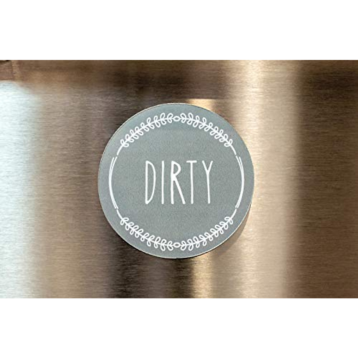 Dishwasher Magnet Clean Dirty Sign, Farmhouse Rustic Clean Dirty Magnet for Dishwasher, Dirty Clean Dishwasher Magnets, Dishwasher Clean Dirty Sign, Double-Sided Strong/Non Scratch