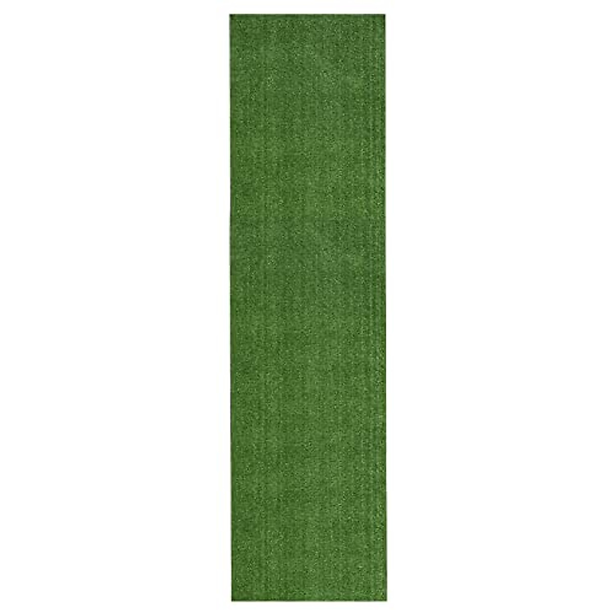 Sweethome Meadowland Collection Indoor and Outdoor Green Artificial Grass Turf Runner Rug 2'7" X 9'10" Green Artificial Grass/Pet mat with Rubber Backed