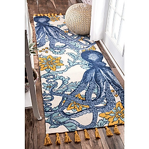 nuLOOM Thomas Paul Octopus Tasseled Area Rug, 4x6, Multi