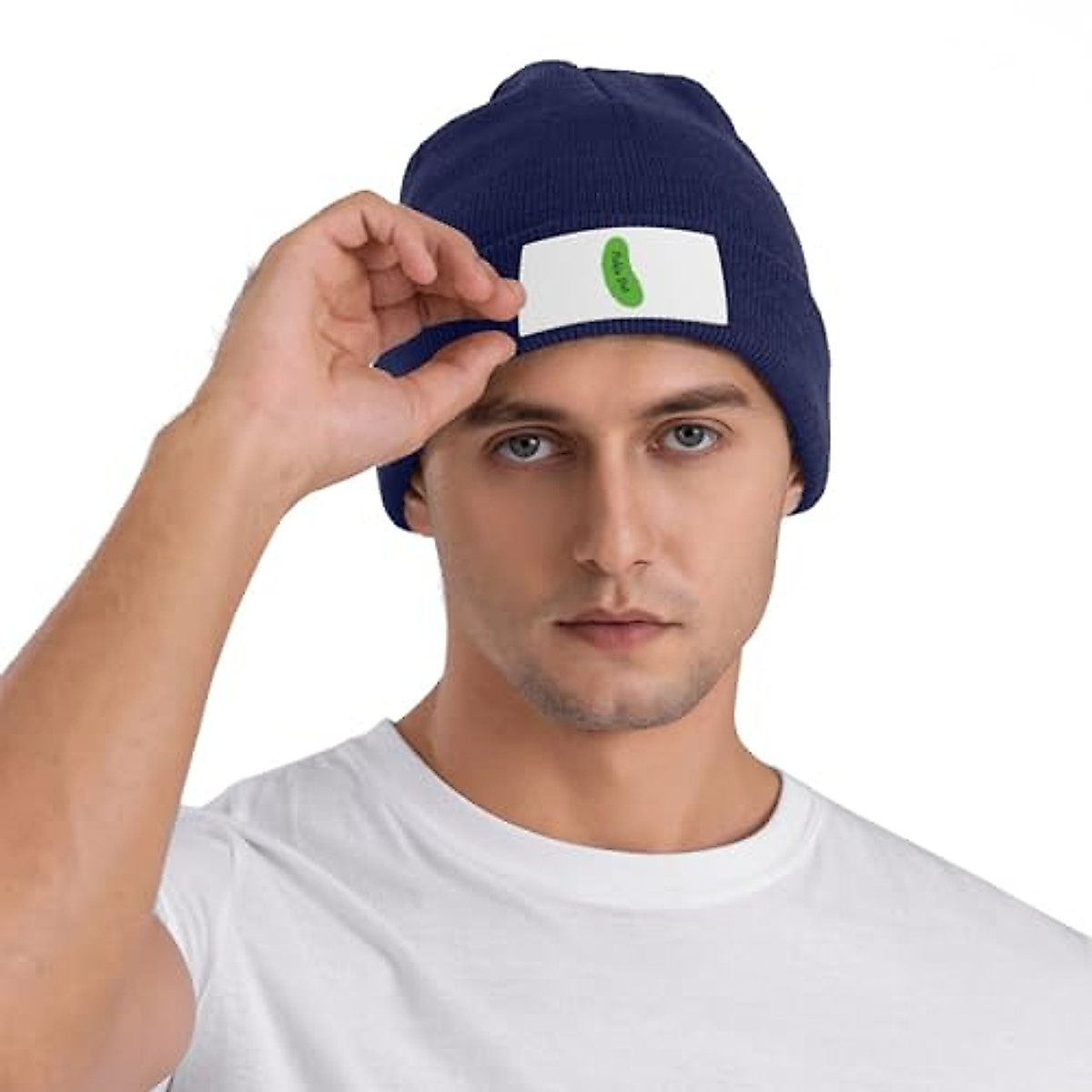 Pickle Slut Logo Knitted Hat Woolen Hat Warm Fashion Outdoors Caps Unisex Navy Blue