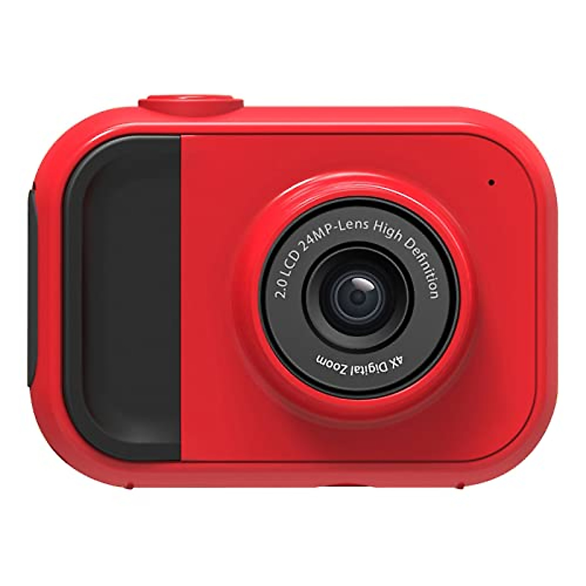 Boddenly Mini Cartoon Children's Camera,Rechargeable Electronic Camera,2 Inch IPS Display,Insertable 32G SD Card (Red, One Size)