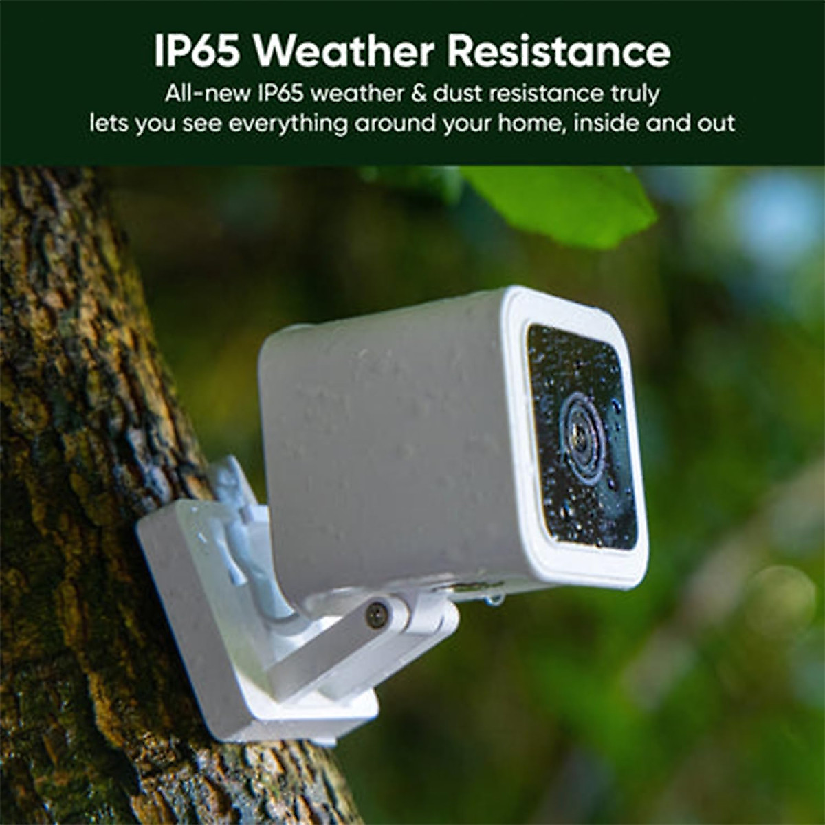 WYZE Cam v3, 1080P HD WiFi Wired Indoor/Outdoor Home Security Camera, Pet/Baby Monitor, Color Night Vision, 2-Way Audio, MicroSD Card Slot, Compatible with Alexa & Google - White