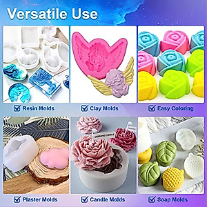 CHANGTIKEJI Silicone Mold Making Kit,84OZ Super Elastic Liquid Silicone for Mold Maker, Fast Cure Translucent Silicone Rubber for Casting Resins Mold,Silicone Mold,Candle Mold,Soap Mold,Food Mold