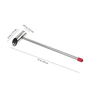 Luxshiny Marshmallow Spoon Sugar Spoon Long Handle Stainless Steel Cotton Candy Scoop for Cotton Candy Floss Machine Marshmallow Machine Spare Parts