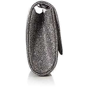 Jessica McClintock womens Vienna Sparkle & Shine Flap wristlet handbags, Pewter, One Size US