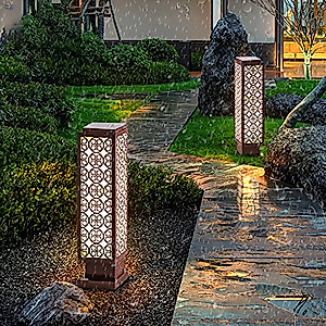 Enlylyog Fashion Simple Modern Outdoor Waterproof Outdoor Lawn Lamp,Park Garden Lawn Lamp, Home Villa Garden Landscape Lamp,Hotel Outdoor Garden Lamp