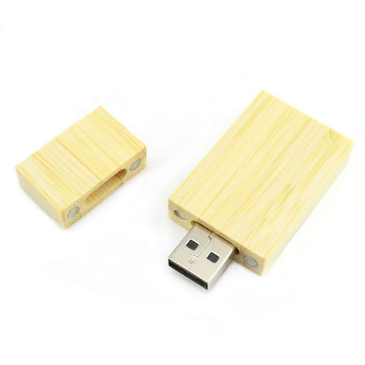 5 Pack Square Bamboo Wood 2.0/3.0 USB Flash Drive USB Disk Memory Stick with Wooden (2.0/4GB)