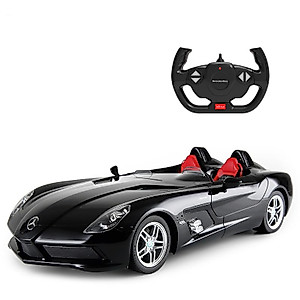 PowerTRC 1:12 Remote Control Mercedes-Benz SLR | RC Electric Sport Hobby Racing Car Model for Boys, Girls & Adults (Black)