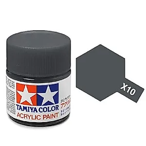 Tamiya Models X-10 Mini Acrylic Paint, Gun Metal