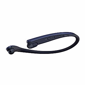 LG Tone Flex Wireless Bluetooth Stereo Neckband Earbuds HBS-XL7-32-Bit Hi-Fi DAC, Meridian Audio,Google Assistant (Navy Blue)