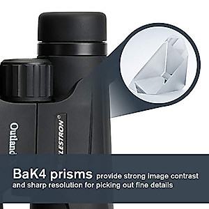Celestron – Outland X 8x42 Binoculars – Waterproof & Fogproof – Binoculars for Adults – Multi-Coated Optics and BaK-4 Prisms – Protective Rubber Armoring