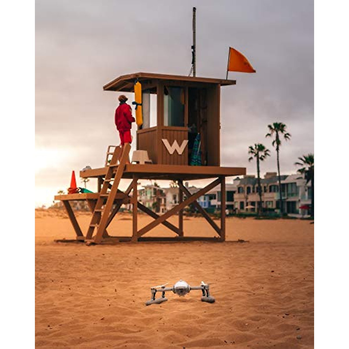 PowerVision PowerEgg X Wizard Waterproof Drone with SyncVoice Technology, 4K60FPS Camera, 6km Transmission Range, Vision Obstacle Avoidance, Landing Protection, and Precision Landing