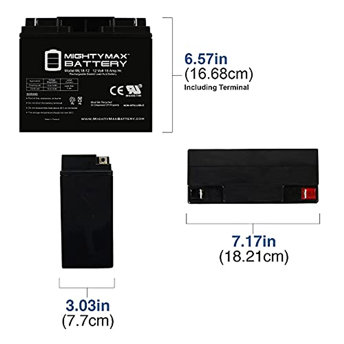 Mighty Max Battery 12V 18AH SLA Battery Replacement for Genesis G13EP