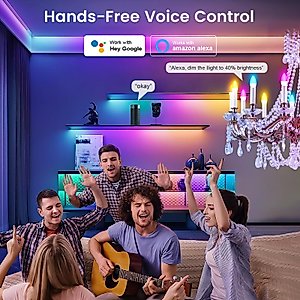 OHLUX Smart Candelabra Led Light Bulbs, 4W 40 Watt Equivalent E12 Base Led Bulb Compatible with Alexa/Google Assistant, Color Changing Light Bulb with 16 Million Colors, 2.4GHz WiFi Only, 4 Pack