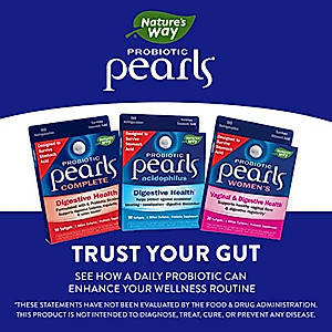 Nature's Way Probiotic Pearls Womens, 1 Billion Live Cultures, 30 Softgels