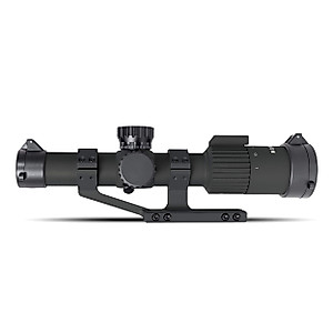 Monstrum G3 1-4x24 First Focal Plane FFP Rifle Scope | ZR305 H-Series Offset Scope Mount | Bundle