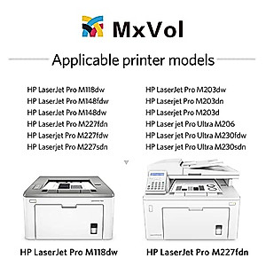 MxVol Compatible Drum Unit Replacement for HP 32A CF232A Drum Yields Up to 23,000 Pages 2-Pack use for HP Laserjet Pro M148dw M203dw M227fdw M118dw M148fdw M227fdn Printer