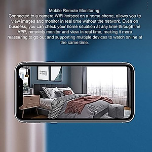 Eujgoov Mini WiFi Camera with Infrared Night Rechargeable Battery and HD Monitoring for Home Security