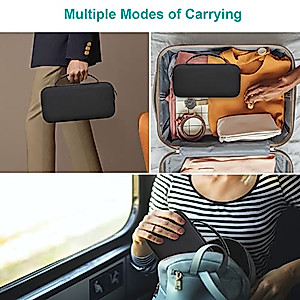 Canboc Hard Carrying Case for Logitech G Cloud Gaming Handheld, Zipper Mesh Bag fit Power Adaptor, USB Cable, Portable Gaming Console Bag, Portable Gaming Console Bag, Black(Case Only)