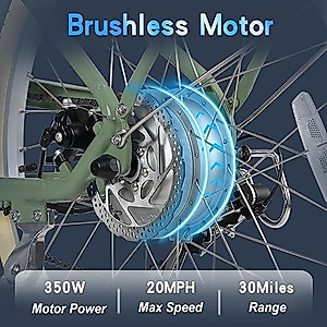 AVASTA 26'' Electric Bike E Bike with 36V 10.4AH Removable Battery Road City Cruiser 350W Motor Ebike 6-Speed Step-Through Hybrid Bicycle Commuting for Adult, Up to 70 Miles, Green