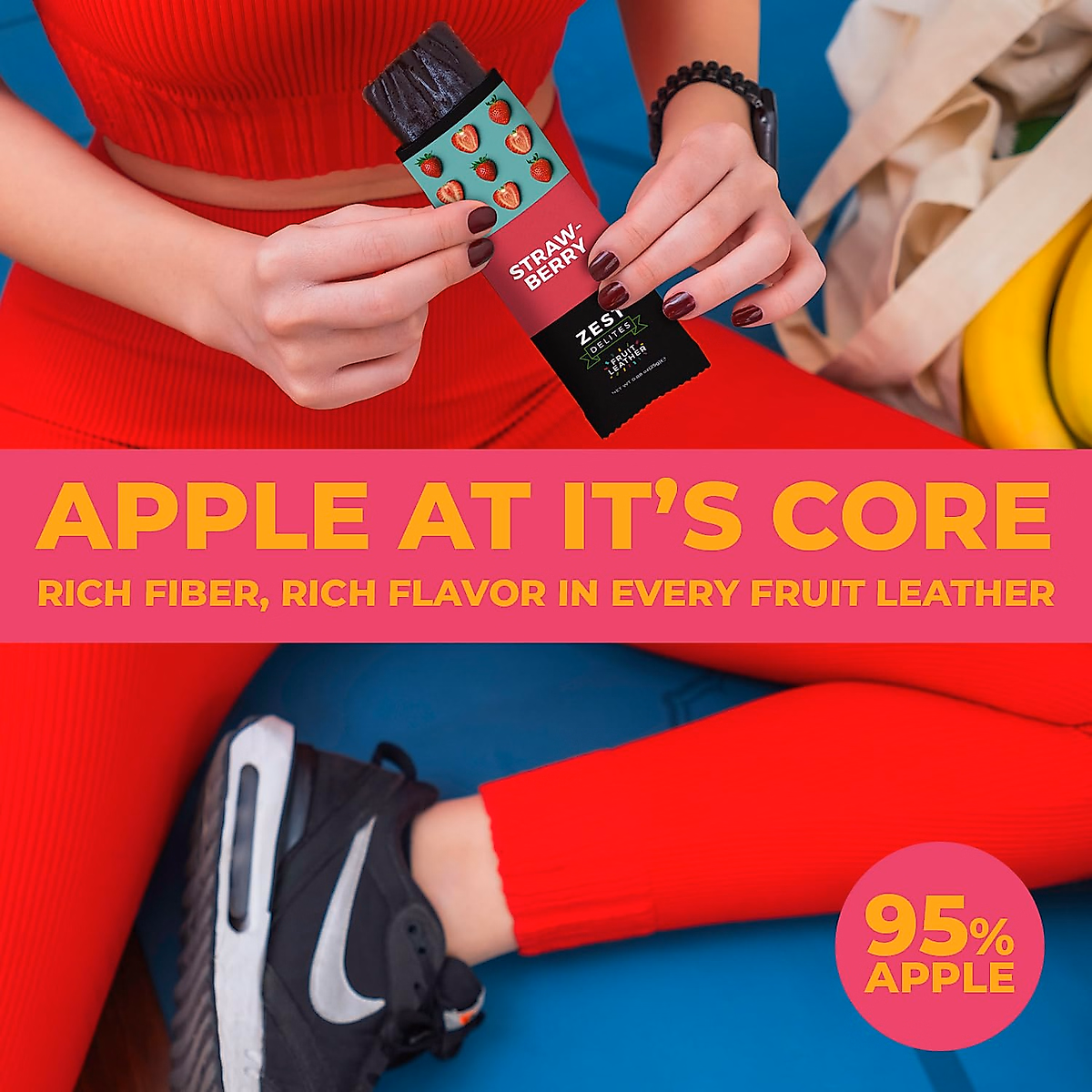 Fruit Snacks by Zest Delites, Fruit Leather, Healthy Snacks for Adults, Dried Fruit Snacks, Fruit Bars, Fruit Strips, Vegan Healthy Snacks, Strawberry, Peach, Blackberry, Plum, 0.88 oz x 36